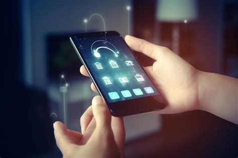 Premium Photo Smart Home Controlled Smartphone Internet Of Things Technology Of Home