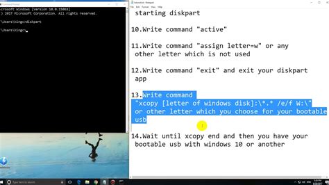 How To Create Bootable Usb Using Command Prompt Windows 10 Youtube