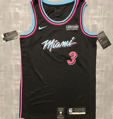Nike Nba Miami Heat Dwayne Wade Vice City Edition Basketball Jersey Ebay