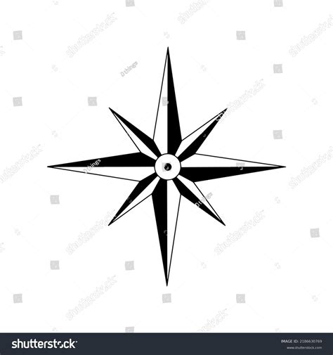 Rose Winds Compass Rose Vector Illustration Stock Vector Royalty Free