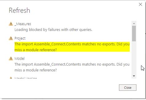 “expressionerror The Import Assembleconnectcontents Match No
