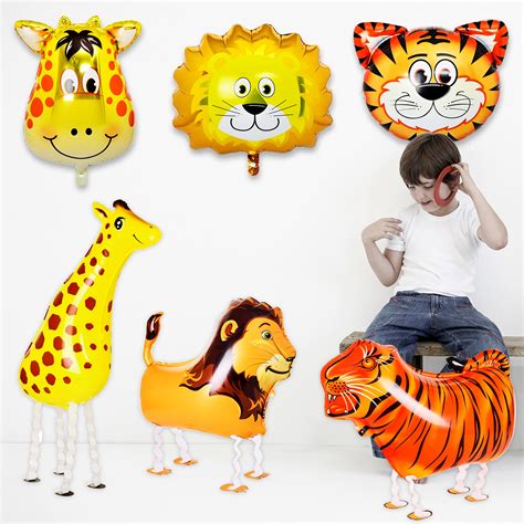 Jungle Safari Animals Balloons 10pcs Jungle Theme Partb094qz4q29