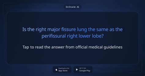 Is The Right Major Fissure Lung The Same As The Perifissural Right