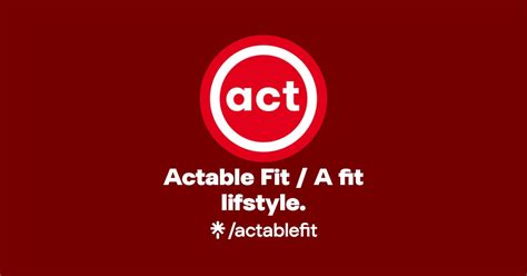 Actable Fit A Fit Lifstyle Facebook Tiktok Linktree