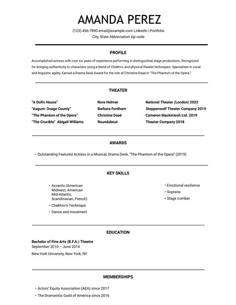 Resume Templates And Examples For Microsoft Word For 2025