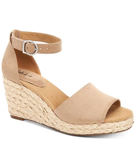 Style And Co Seleeney Wedge Sandals Created For Macys Macys