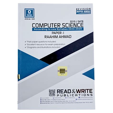 Read And Write O Levels Computer Science P 1 Past Papers 243 Readstorepk