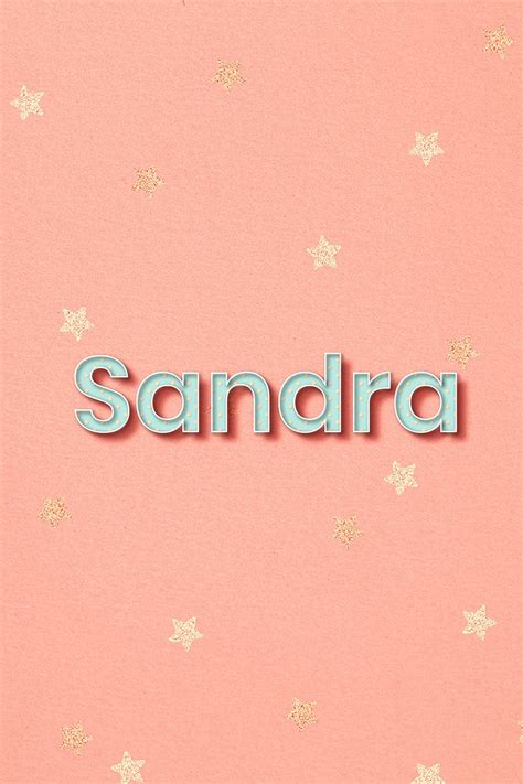 Sandra Name Word Art Typography Premium Vector Rawpixel