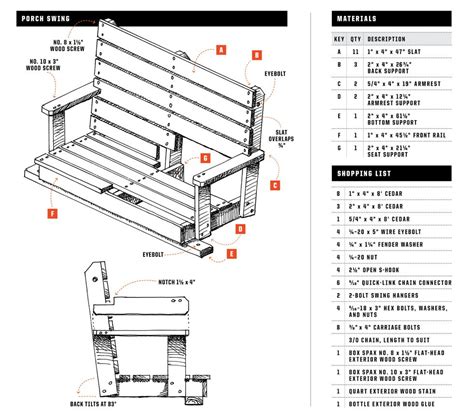 Diy Porch Swing Frame Plans