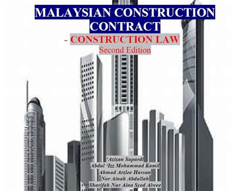 Malaysian Construction Contract Lecturenoteseries 26 Malaysian