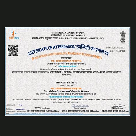 Naga Poojitha Guddeti On Linkedin Spacescience Technology Isro