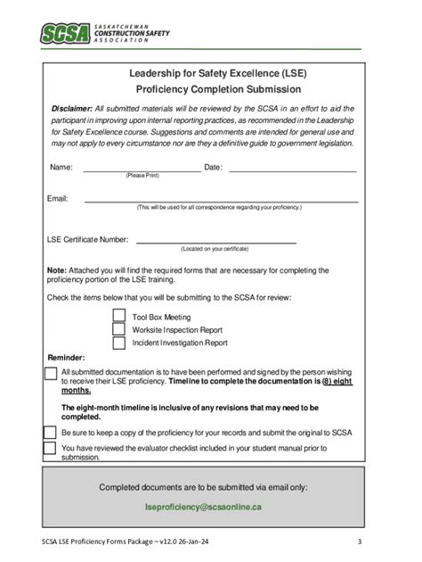 Fillable Online Lse Proficiency Forms Fax Email Print Pdffiller