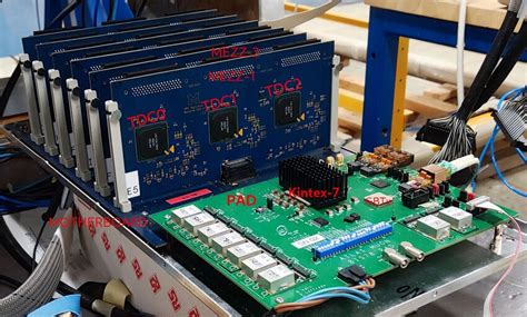 Bis78 Rpc Mezzanines Motherboard And Pad In The Atlas Muons Lab