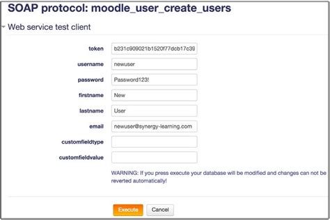 integrating moodle using web services
