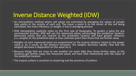 Spatial Analysis And Interpolation In Arc Gis Pptx