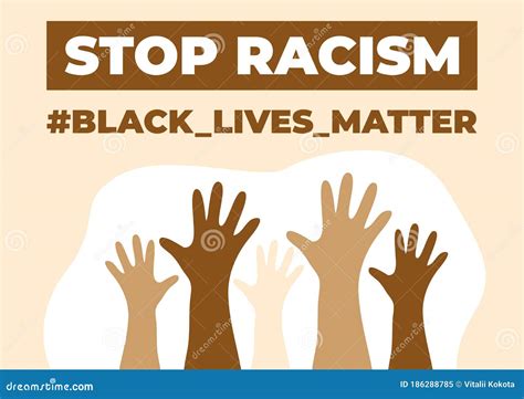 Stop Racism Icon Motivational Poster Against Racism And Discrimination