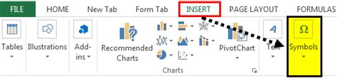 Tick Sign In Excel You Can Find The Symbol Dialog From The Insert Symbols