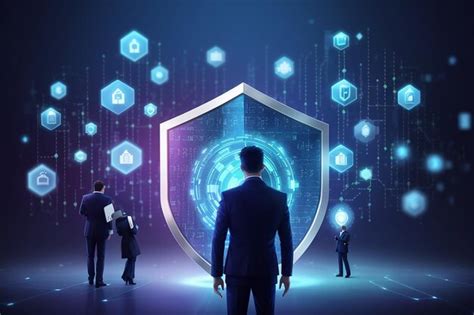 Premium Ai Image Data Or Network Protection Business People Press