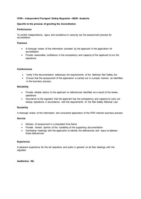 Revised Assignment1 6sigma Specific To Accreditation Process Docx Rail Travel Travel Type