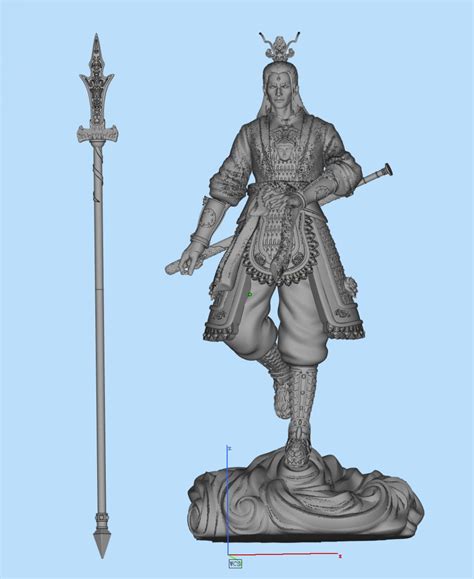 黑神话二郎神3d打印模型黑神话二郎神3d打印模型stl下载人物3d打印模型 Enjoying3d打印模型网