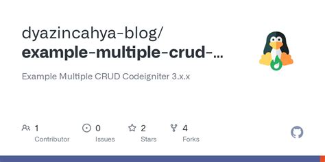 Github Dyazincahya Blog Example Multiple Crud Codeigniter Example