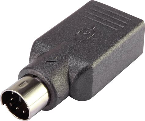 Renkforce Usb Ps 2 Mouse Adapter [1x Ps 2 Plug 1x Usb 2 0 Port A] Black