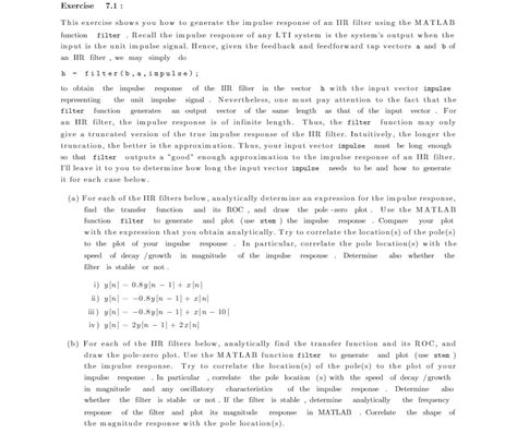 Exercise 71 This Exercise Shows You How To Generate The Impulse Course Hero