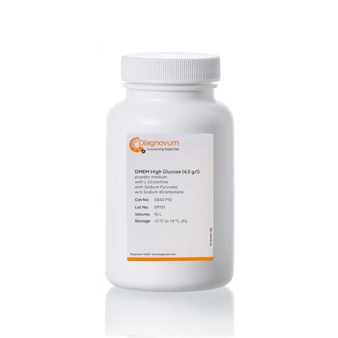 Dmem High Glucose 45 Gl Powder Medium Diagnovum