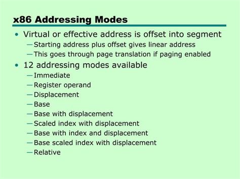 11 Instruction Sets Addressing Modes Ppt