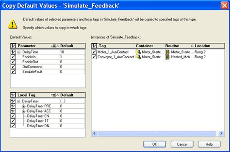 How To Program A Plc Copying Parameter Or Local Tag Default Values