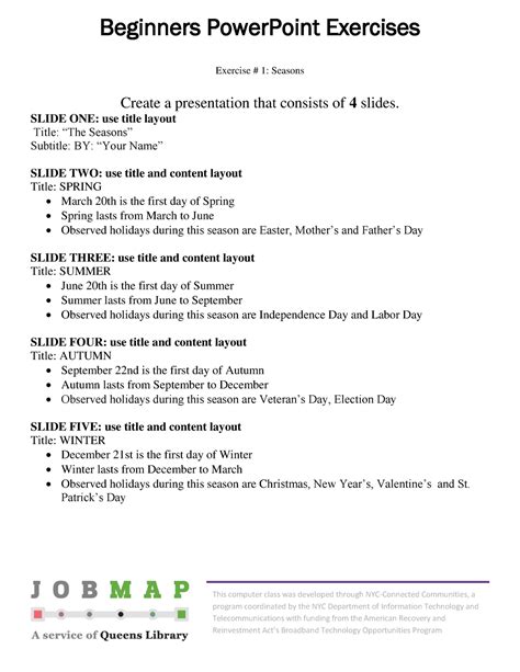 Power Point Practice Exercises 0 Beginners Powerpoint Exercises This Computer Class Was