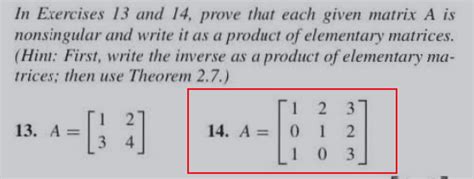 Solved In Exercises 13 And 14 Prove That Each Given Matrix