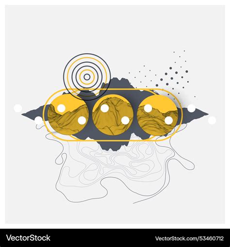 Abstract Art Wireframe Background Modern Science Vector Image