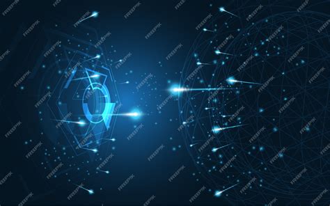 Premium Vector Abstract Technology Background Hi Tech Communication Concept