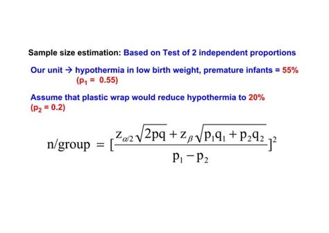 Sample Size Estimation
