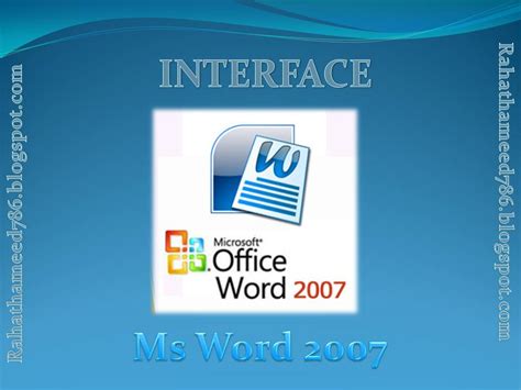 Know About Interface In Ms Word 2007 In Urdu Hindi Lecture Free Urdu