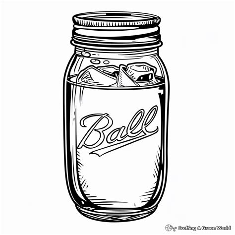 Mason Jar Coloring Pages Free And Printable