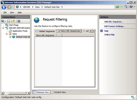 deny url sequences microsoft learn