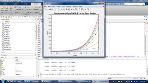 Coding The Euler Method Into Matlab Center For Academic Program Support