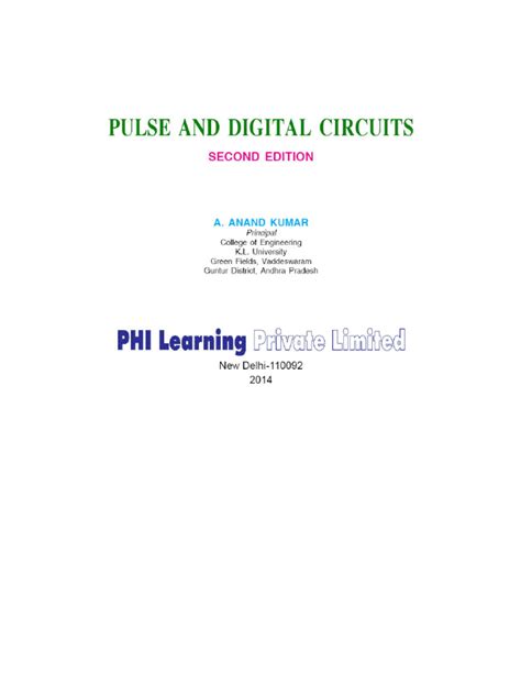 Anand Kumar Pdf Low Pass Filter Logic Gate