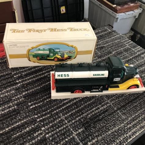 Vintage 1985 First Hess Truck Toy Bank Mib Mint Condition Collectors Item Ebay