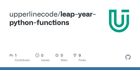 Github Upperlinecode Leap Year Python Functions
