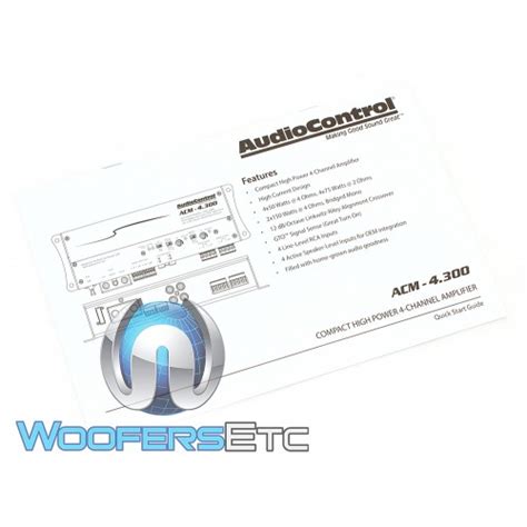 AudioControl ACM 4 300 4 Channel 300W RMS Micro Amplifier