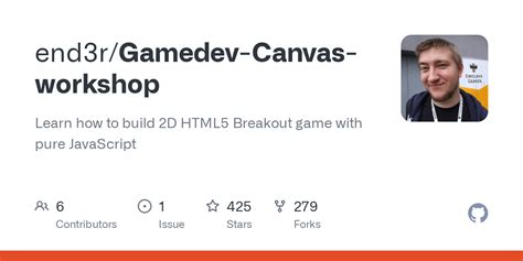 Github End R Gamedev Canvas Workshop Learn How To Build D Html Breakout Game With Pure