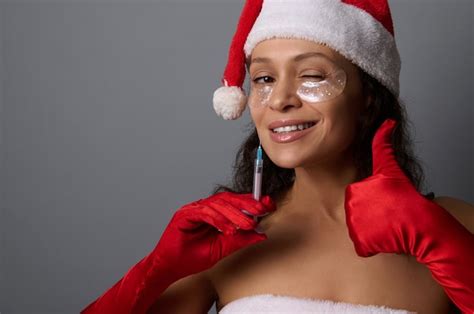 Premium Photo Sexy Pretty Woman With Under Eyes Patches Dressed In