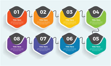 Infographic Template Business Concept With 8 Steps Vector Infographic Label Design Template 8