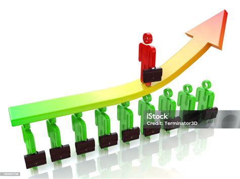 매니저와 그의 직원의 승리와 관련된 정보의 디자인의 리더에 의해 주도 집단 성공 3d 일러스트레이션 3차원 형태에 대한 스톡 사진 및 기타 이미지 Istock