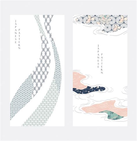Premium Vector Japanese Template Vector Hand Drawn Wave Bonsai Tree