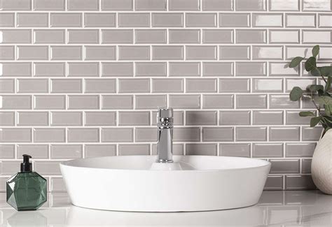 Мозаика кабанчик бежевая Metro Grey Glossy 45х95 - НК Мозаика