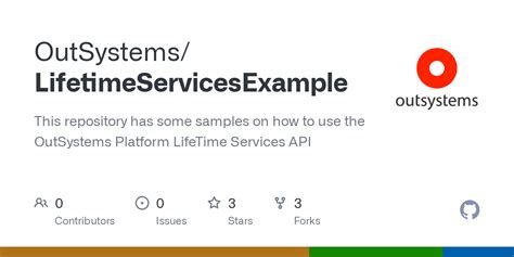 Github Outsystemslifetimeservicesexample This Repository Has Some